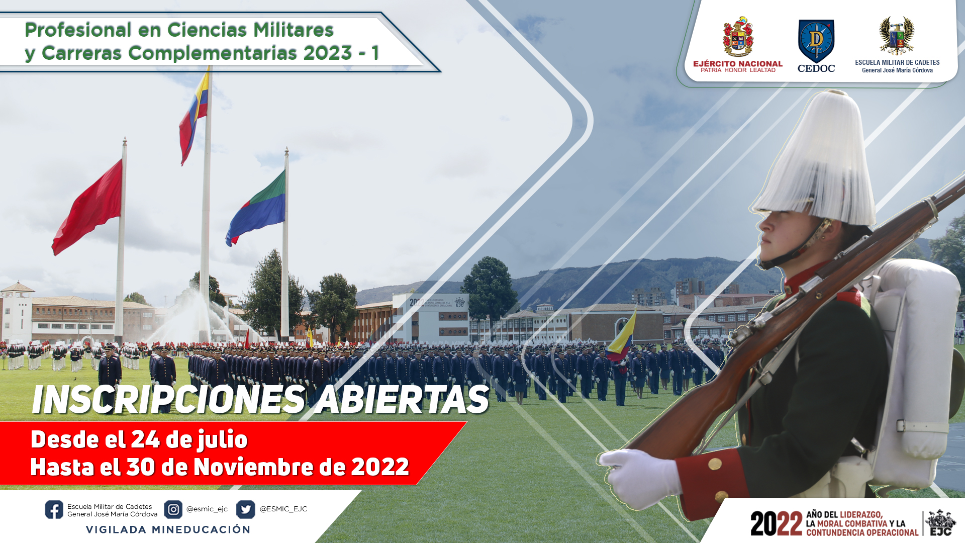 Escuela Militar de Cadetes - ESMIC - Inicio